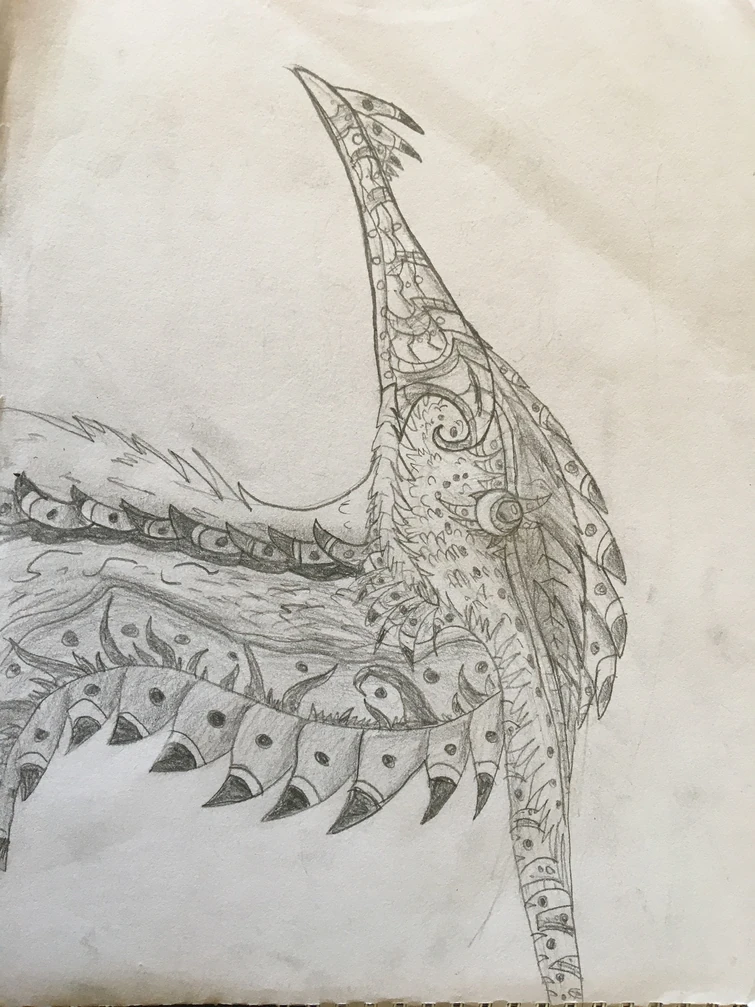 Drawing creatures but perplexian pt 2: Adharcaiin. Kion is next (pings ...