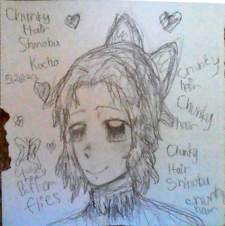 Shinobu that I drew with my non-dominant hand | Fandom