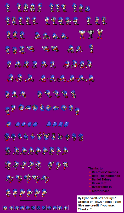 Classic Sonic Advance Style Sprite Sheet REUPLOAD | Fandom