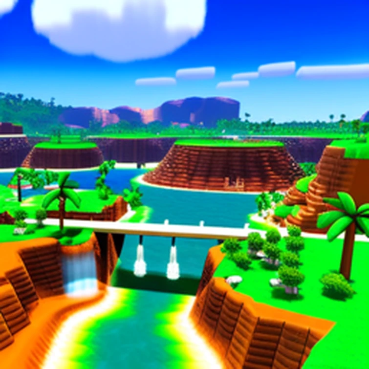 I made AI draw Sonic levels mostly with only the description from this ...