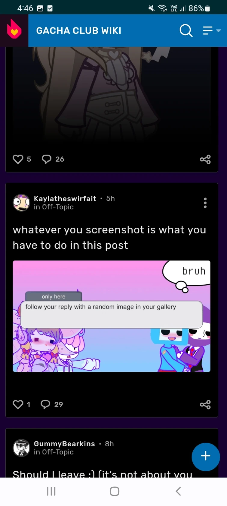 whatever you screenshot is what you have to do in this post | Fandom