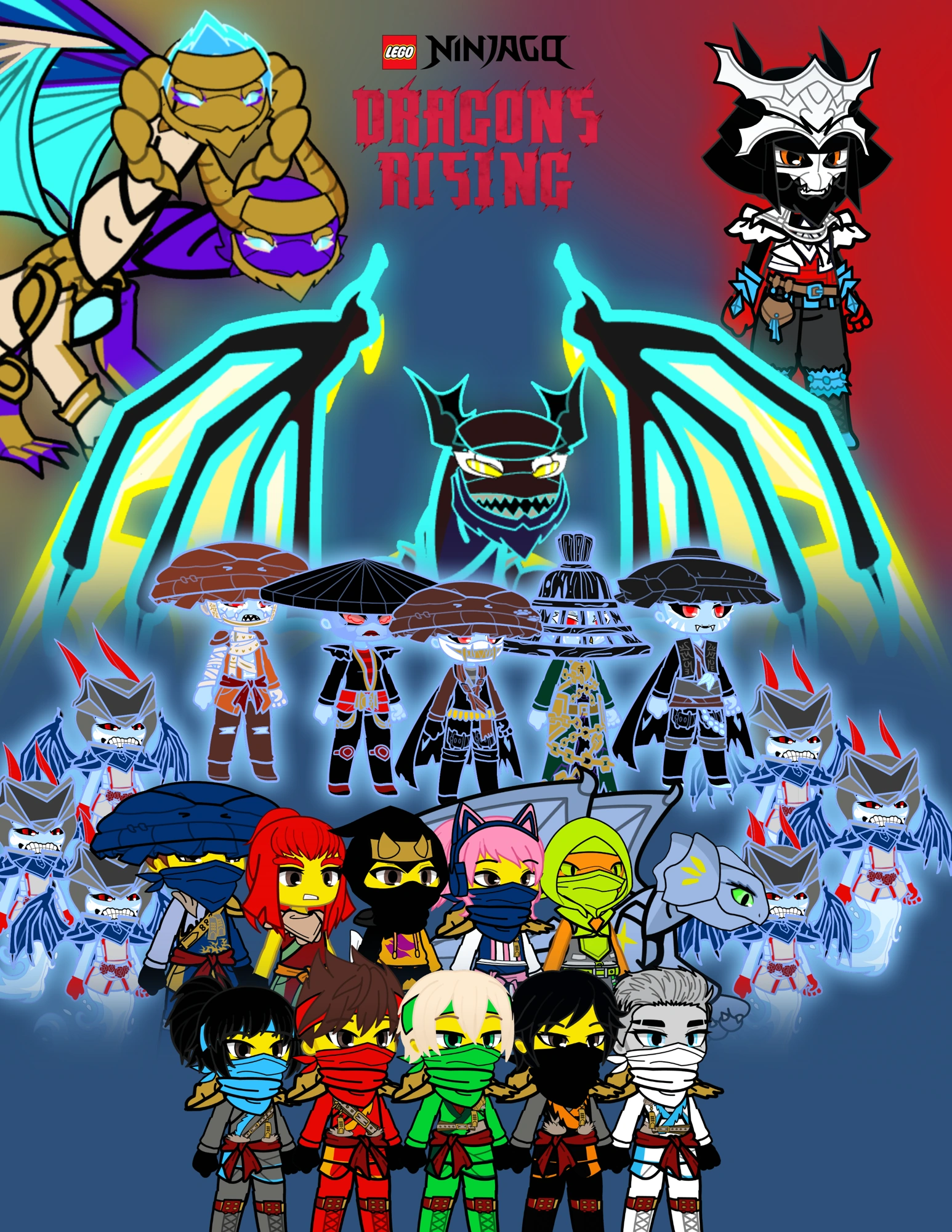 NINJAGO GACHA POSTERS (DRAGONS RISING SEASON 3 PART 2) | Fandom