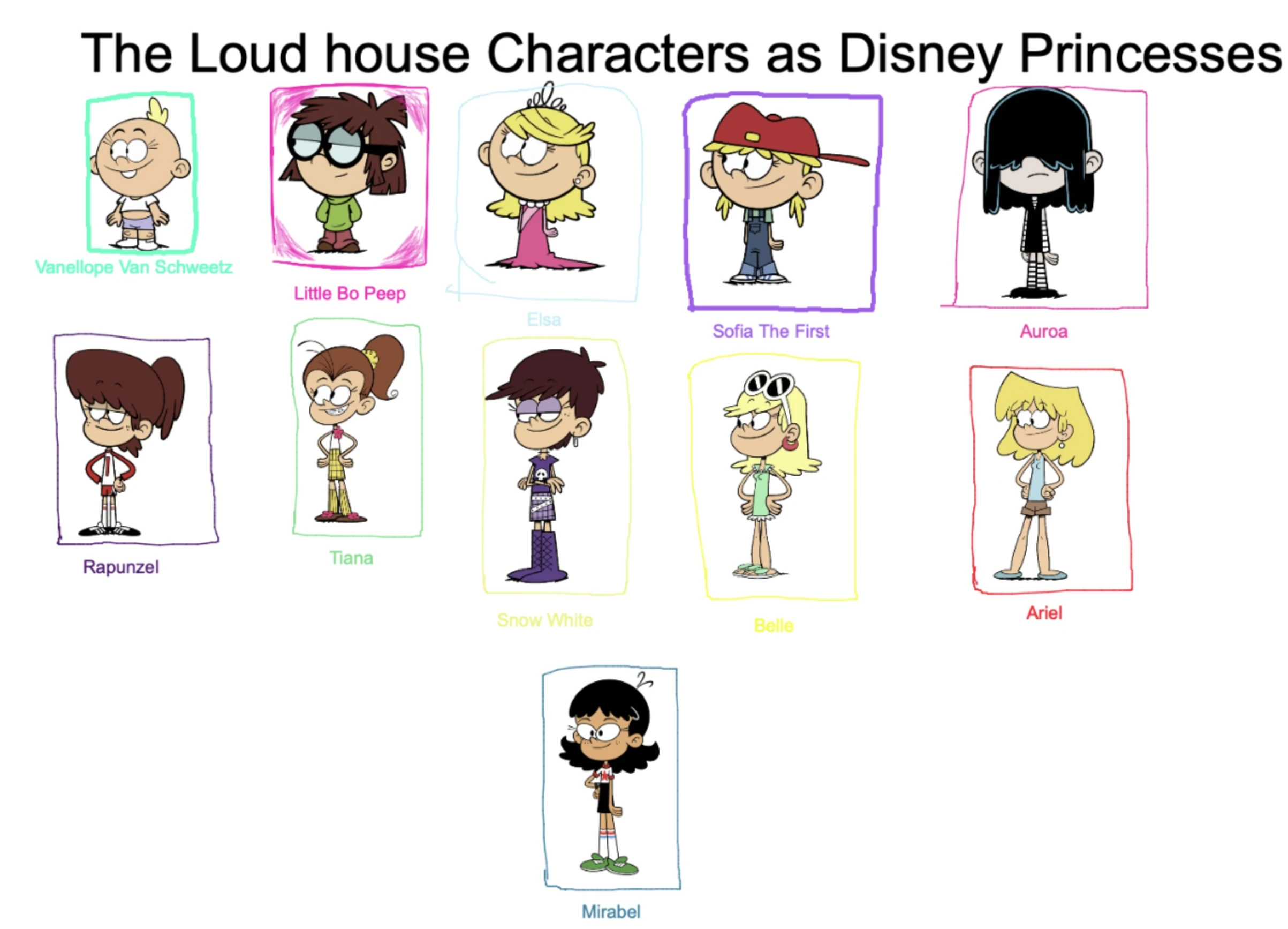 The Disney Princess/Loud House Cast | Fandom