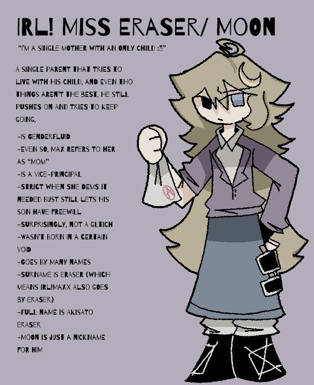 Yoooo irl! Miss Eraser/Moon | Fandom