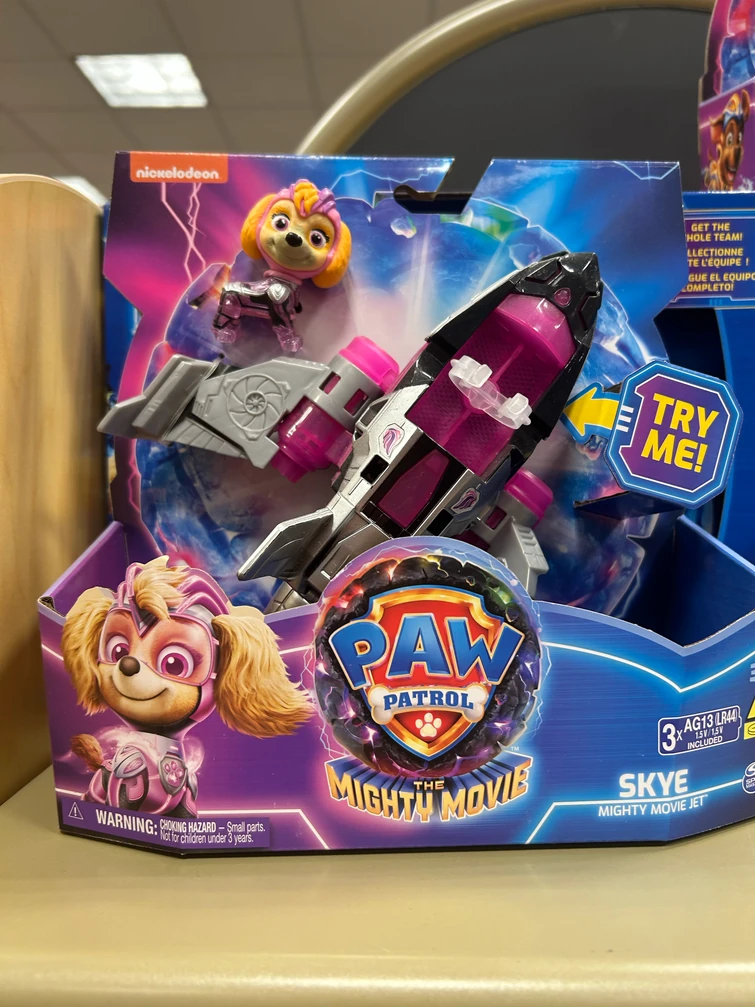 Mighty movie Skye in a mighty movie jet toy set | Fandom