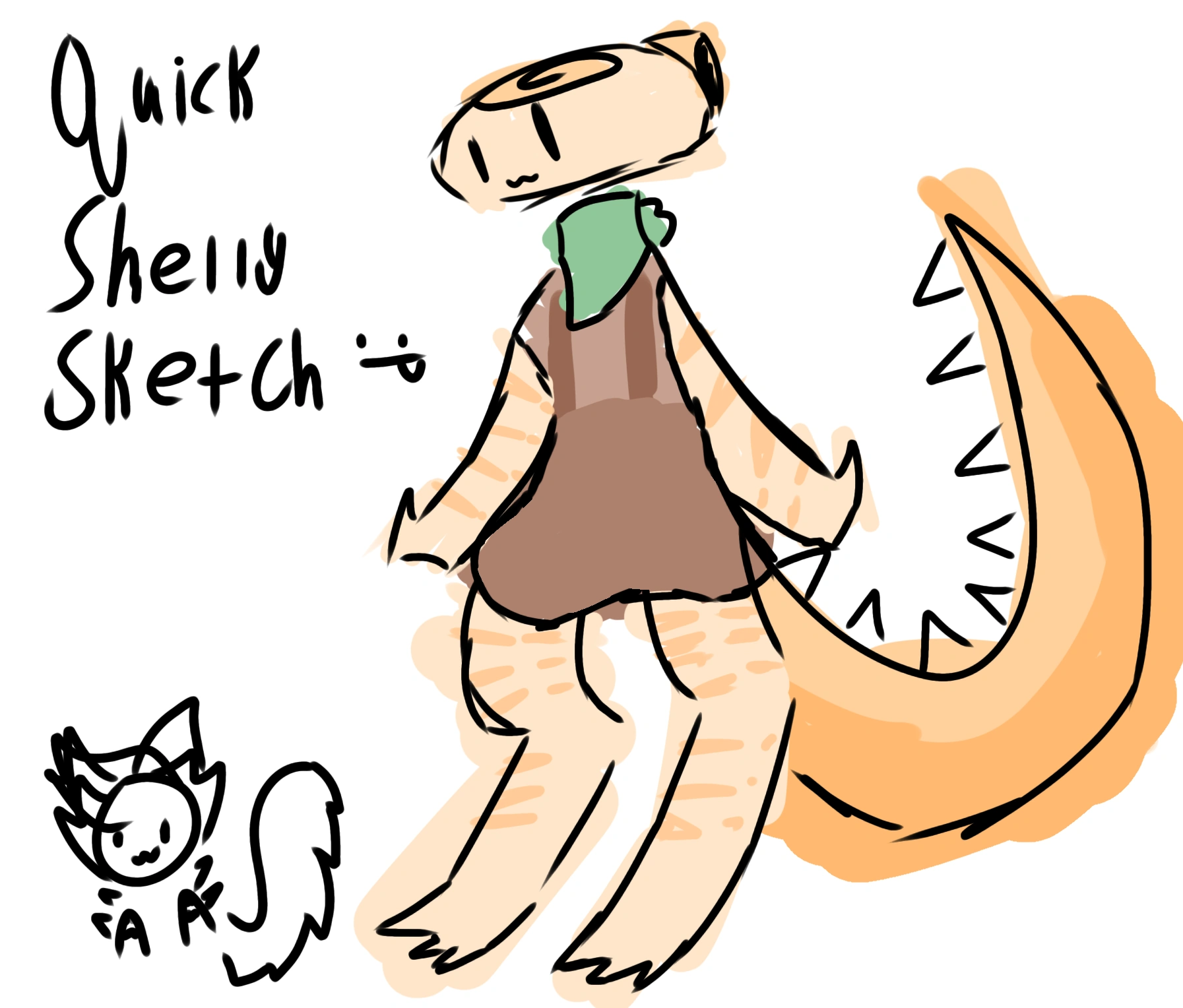 Goofy little quick and lineart Shelly art :p | Fandom