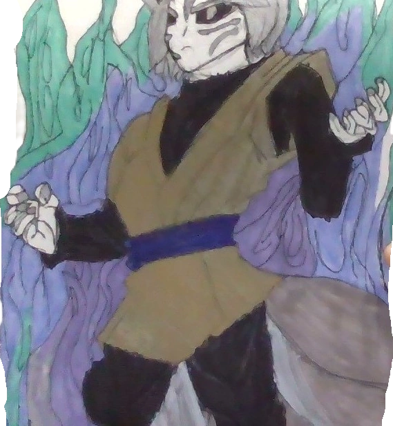 Here is a sketch of what shiru looks like without his hollow mask | Fandom