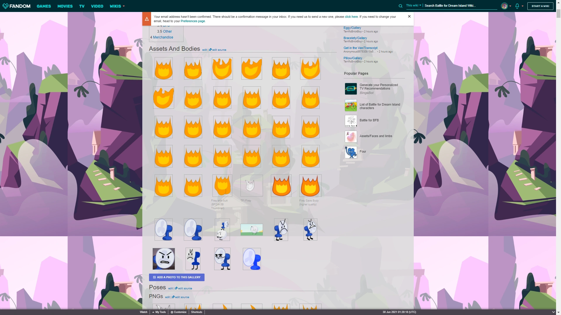 Firey page vandalized | Fandom
