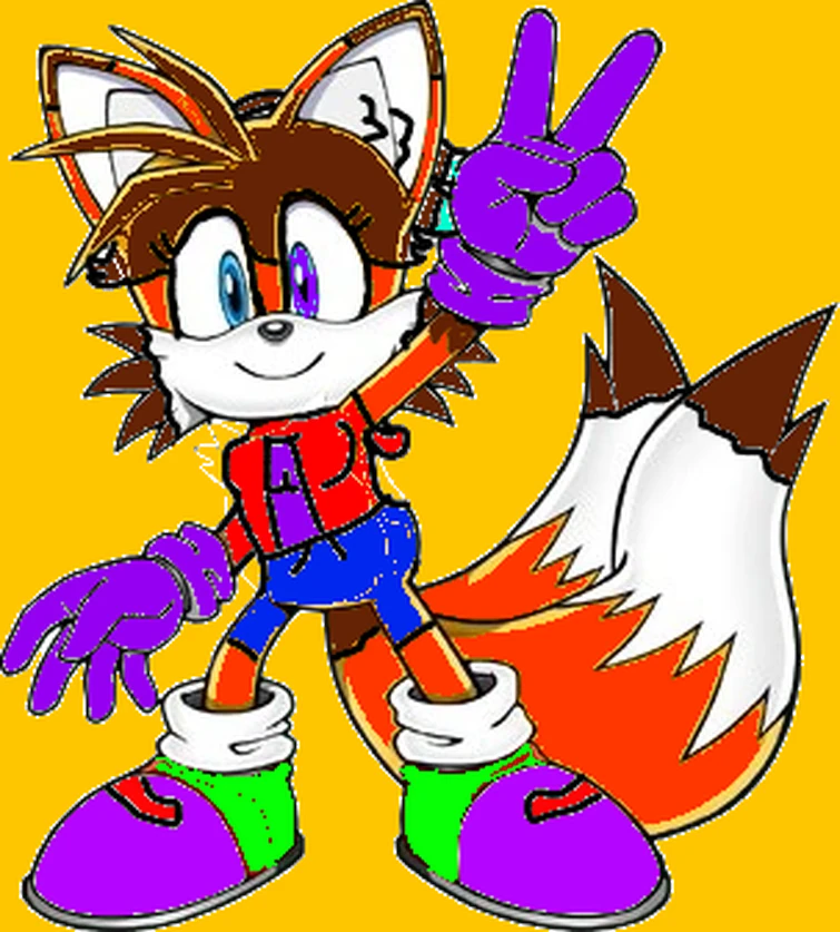 ( official ) tails artwork that I tried to turn into my oc ( plus random Meme I Found) | Fandom