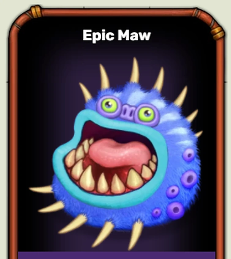 you think the epic maw is a remastered version of the early concept or ...
