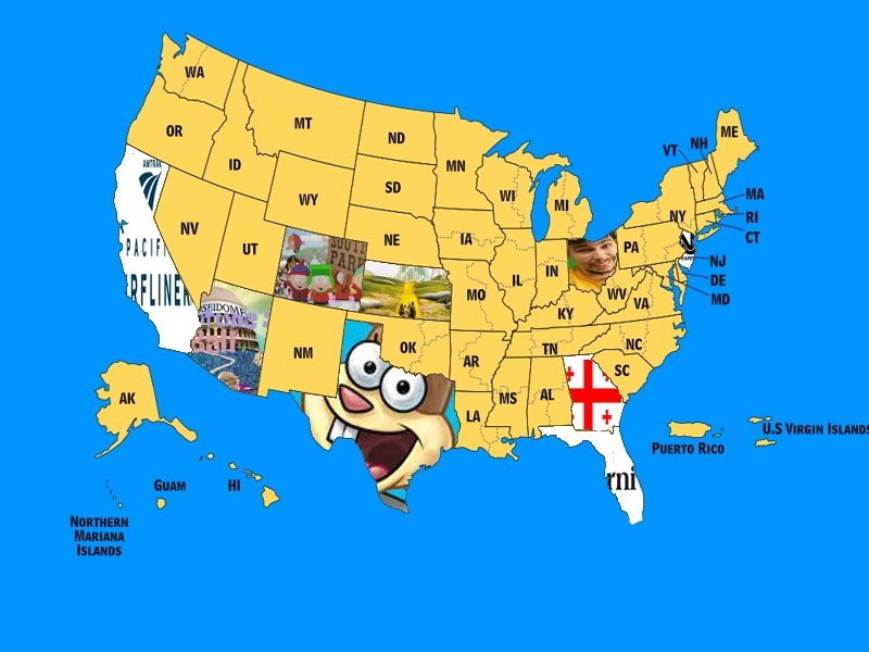Funny Map Of the USA - Day II | Fandom
