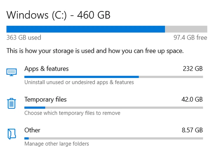 Send an image of your device storage, and I’ll grade how good or bad ...