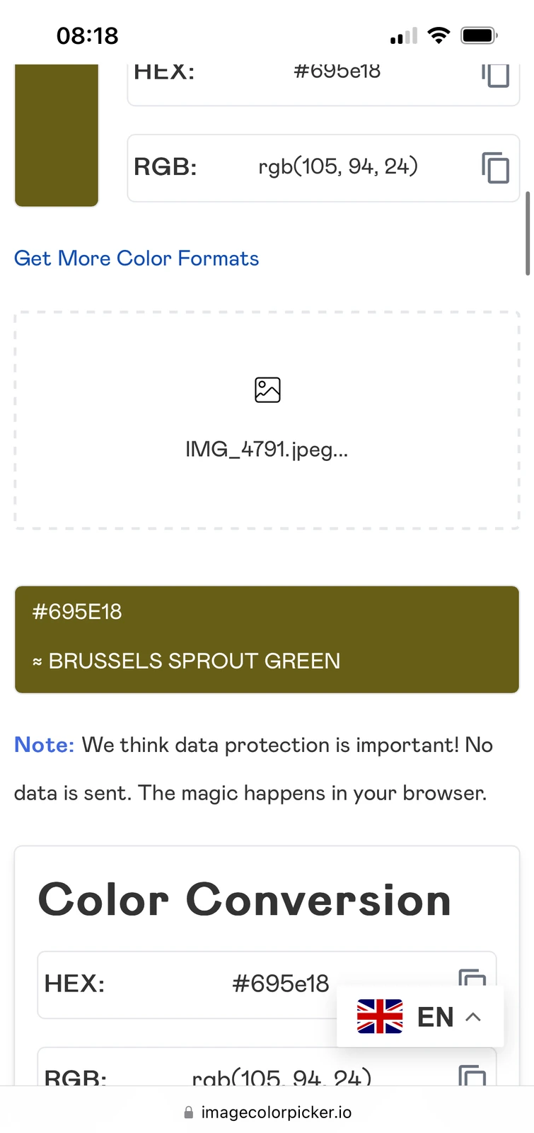 A color picker website says Shade's eyes are Brussels sprout green, not ...