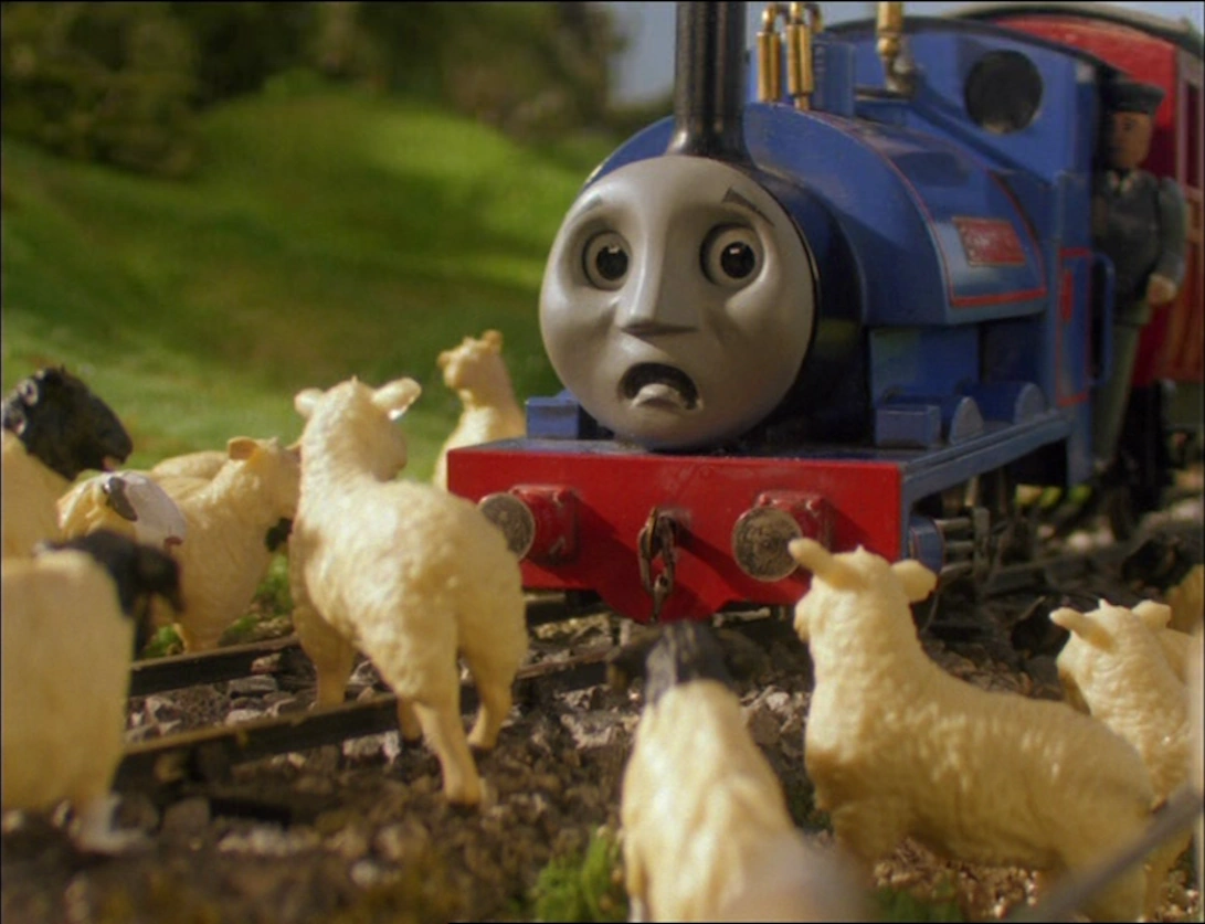 Is it just me or is Sir Handel's scared face weirdly cute and silly ...