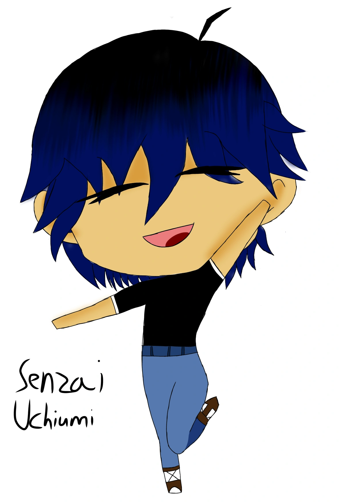 This was going to be Senzai’s bday drawing but imma say it’s now a cute ...