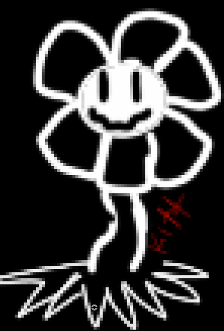 "Howdy! I'm Flowey the Flower!" 2nd picture:Tw: minor creepy imagery ...