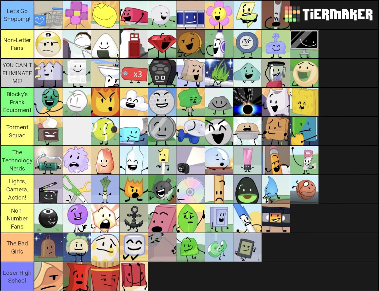 BFB + TPOT Character Voting REBOOTED 5! | Fandom