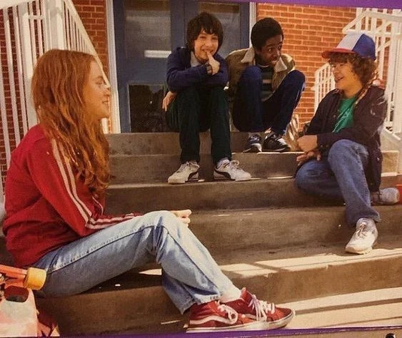 FLASHBACK PHOTO - Chillin' on the school steps. | Fandom