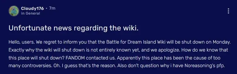 The bfdi wiki closing,,, | Fandom