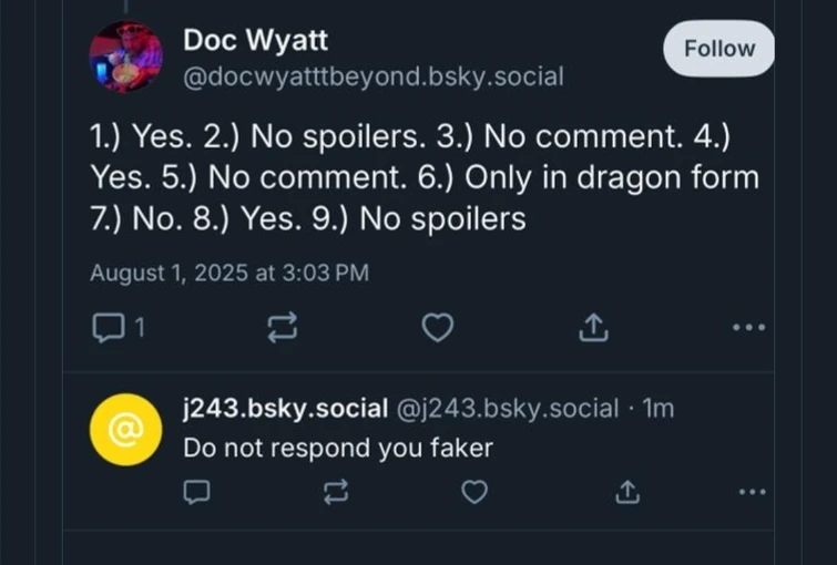 Beware of Doc Wyatt clones answering questions | Fandom