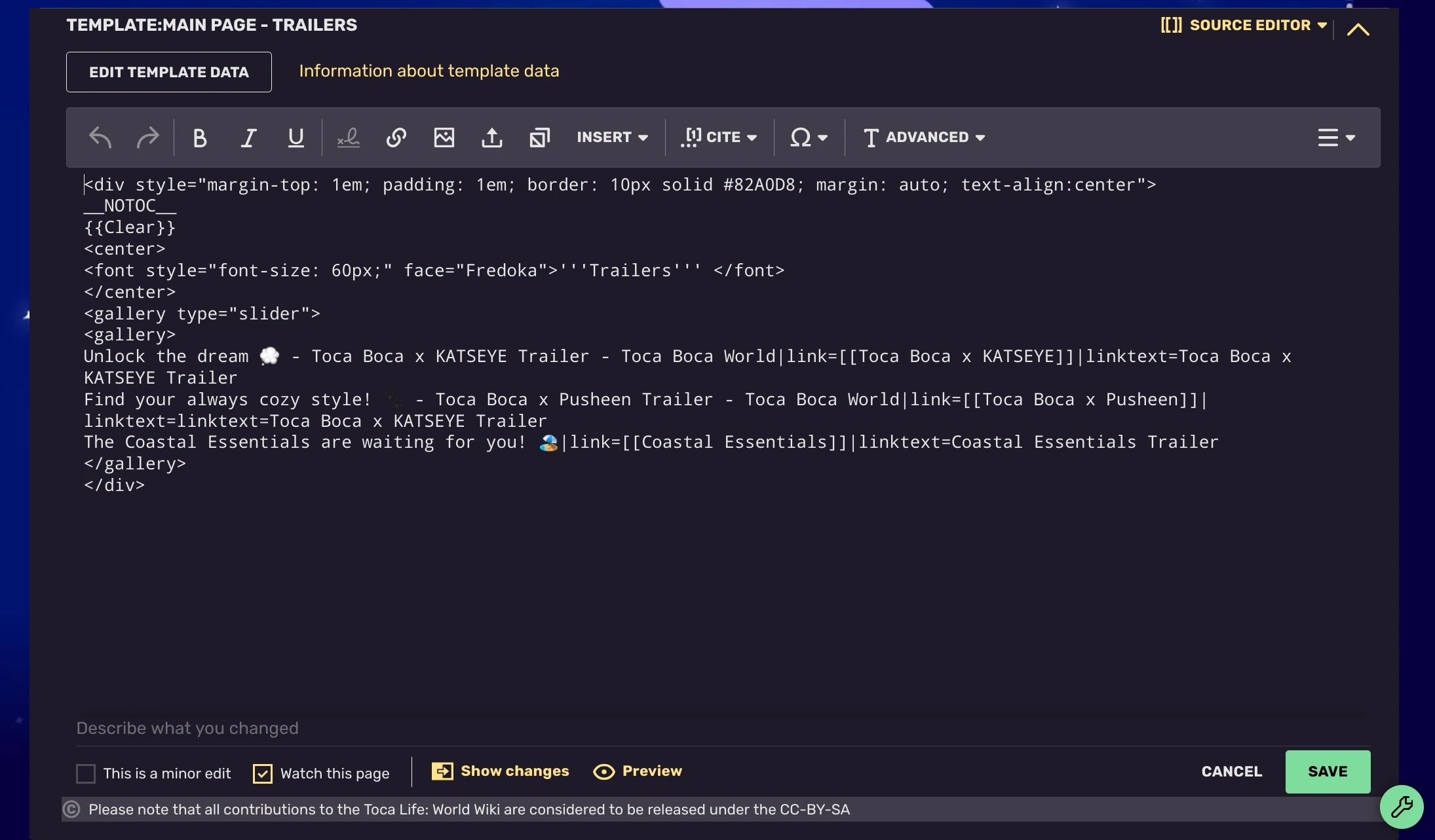 Duplicate templates in Main Page | Fandom