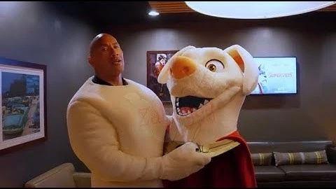 Dwayne Johnson Dressed Up As His Superpets Character “Krypto” And ...