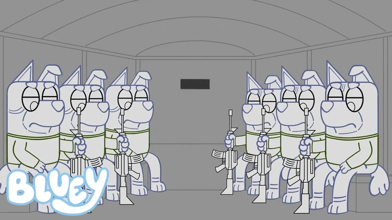 Stripe At Various Checkpoints | Bluey Animatic - Eng. Dub | Fandom