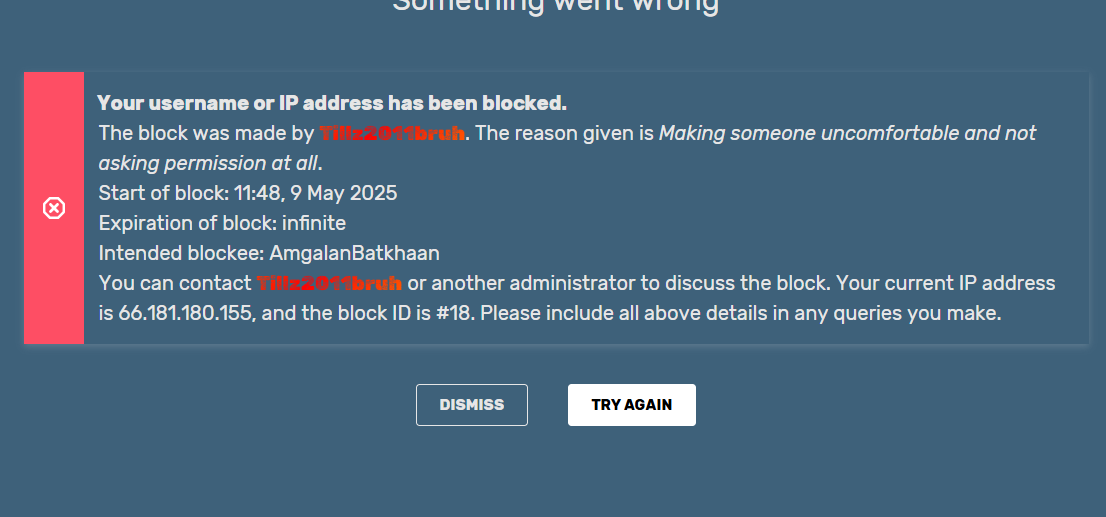 I got blocked by tiltz...... | Fandom
