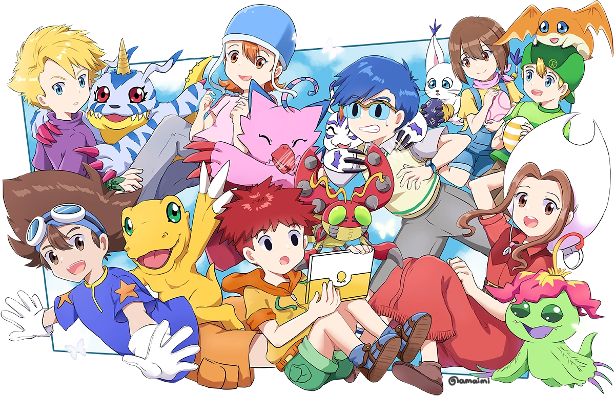 Digimon Adventure 2020 Chosen Children during the 25th Anniversary of Digimon Animation by ...