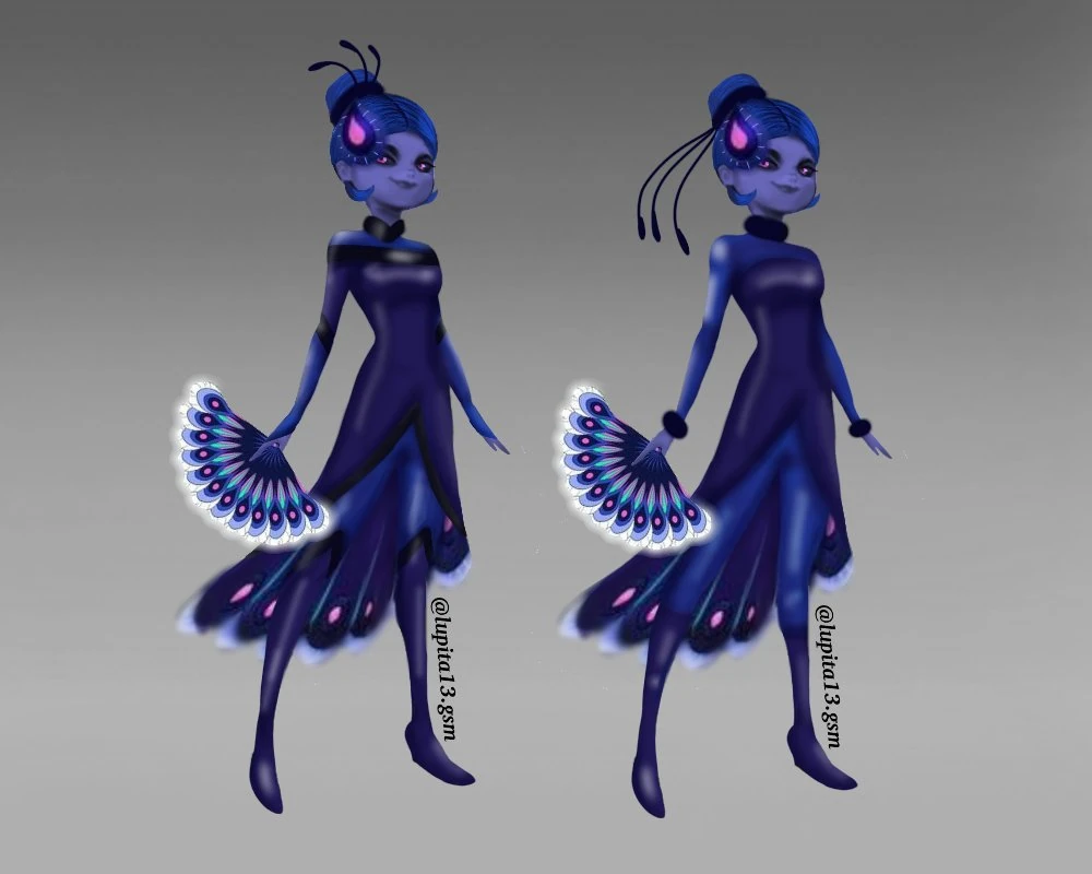 Chloe wearing the peacock miraculous | Fandom