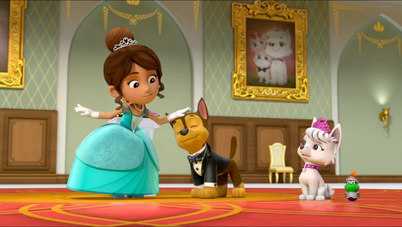 Sweetie is jealous because The Princess of Barkingburg is giving Chase ...