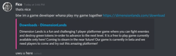 Prob not DB Related,but dunc posted a warning about discord phishing ...