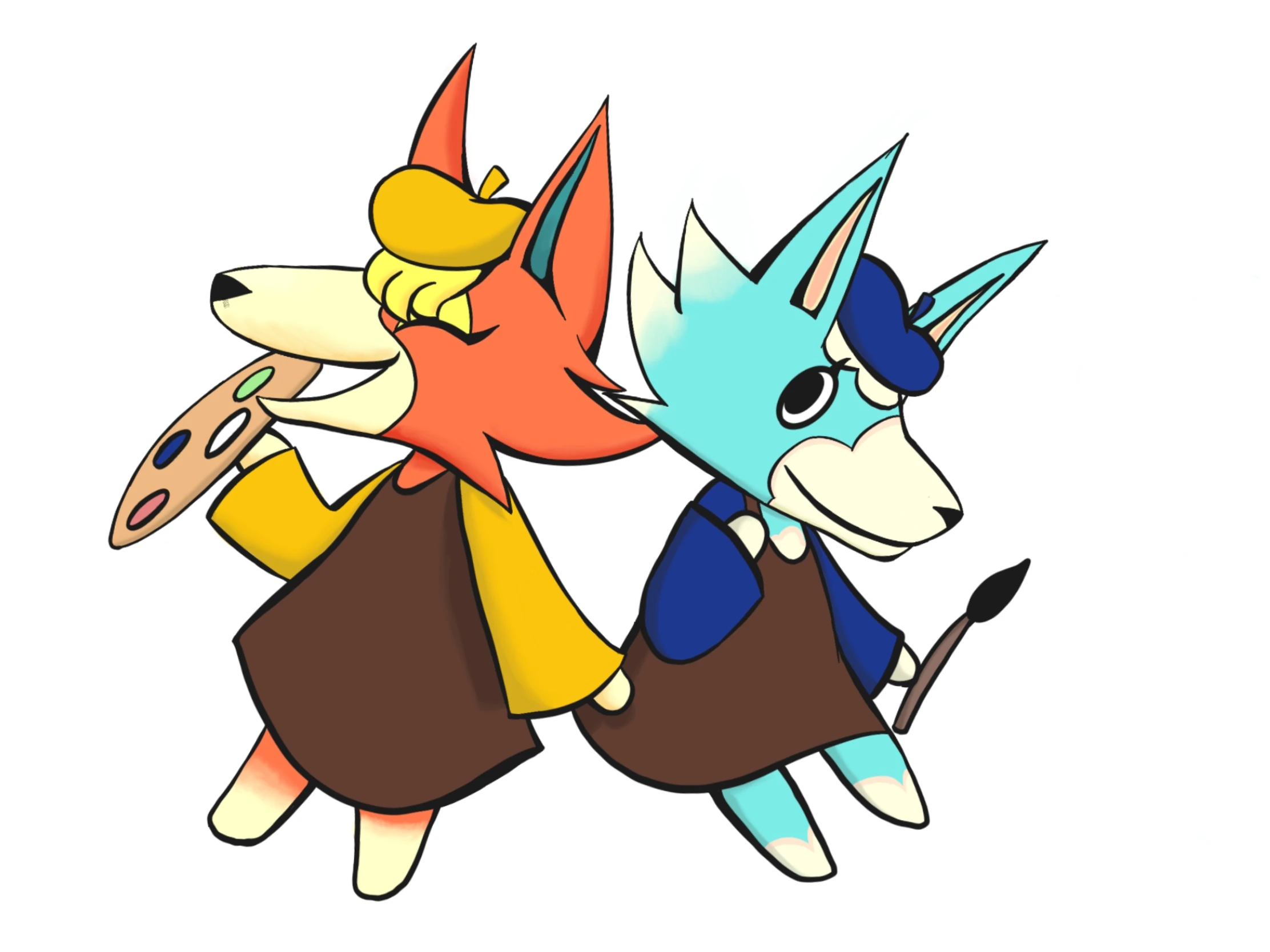 Some art I did: Audie and Skye in a very popular Able sisters clothes ...