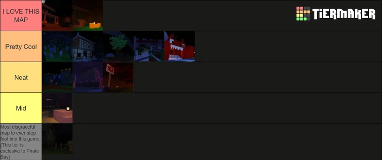 Forsaken Map Tierlist (idk if tierlists are allowed here) | Fandom