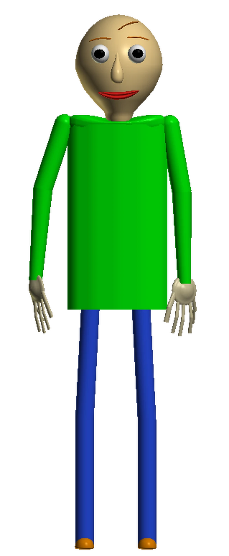 I'm making a new Baldi model (Hands aren't accurate. But still good ...