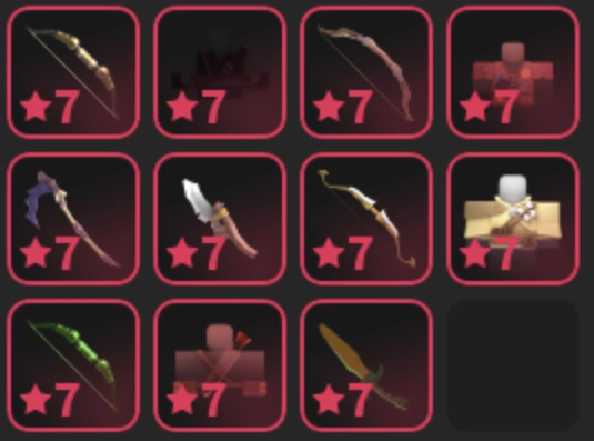 all red tiers i made | Fandom