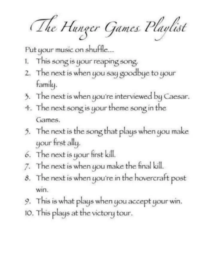 What is your Hunger Games soundtrack? | Fandom