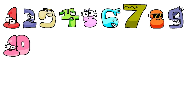 My designs from my Number Lore 1 to 10 | Fandom