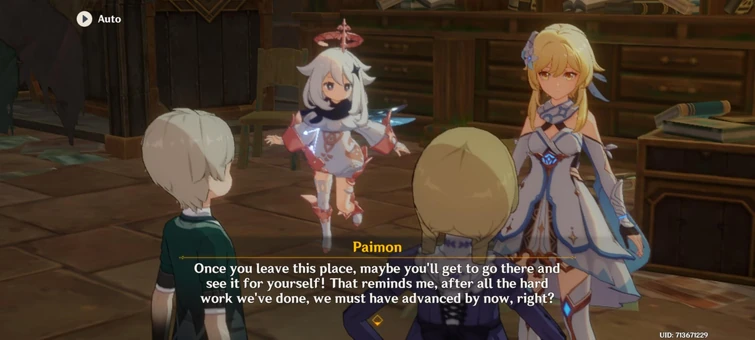 Paimon using first person pronouns, instead of her Paimon pronouns is ...