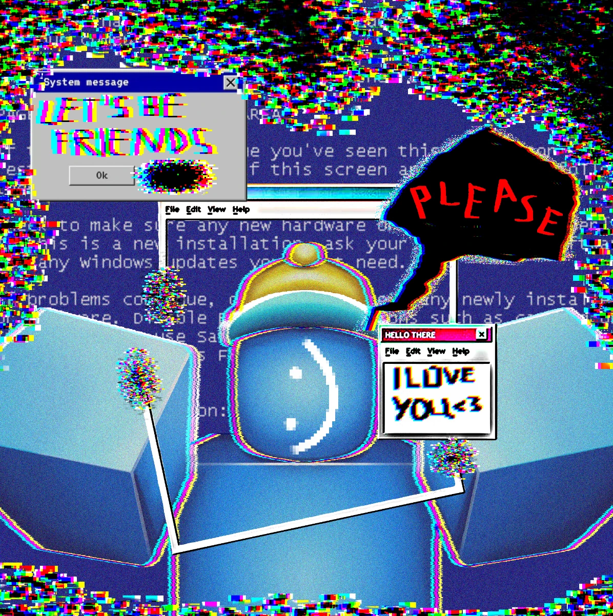 “You‘ve got mail!!“ bsod Builderman art | Fandom