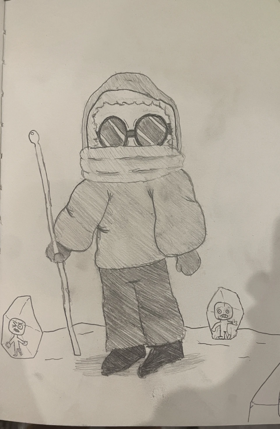 Snow glove but a badly drawn man | Fandom