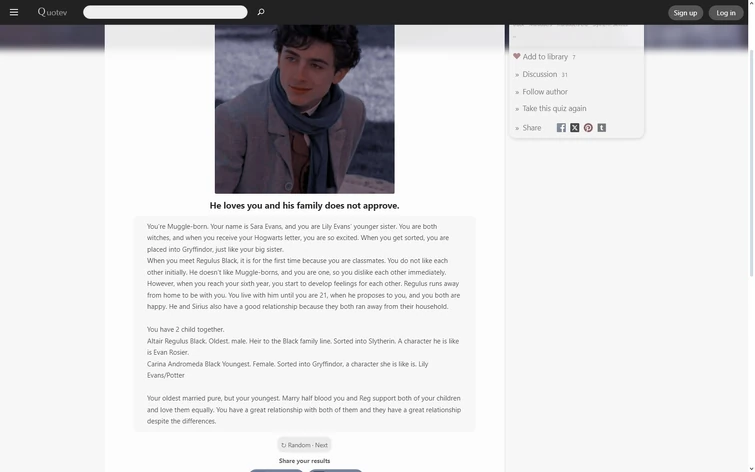 Another Quotev quiz for y’all: | Fandom