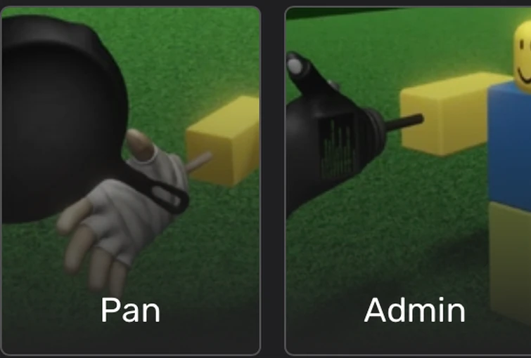 Admin holding pan | Fandom