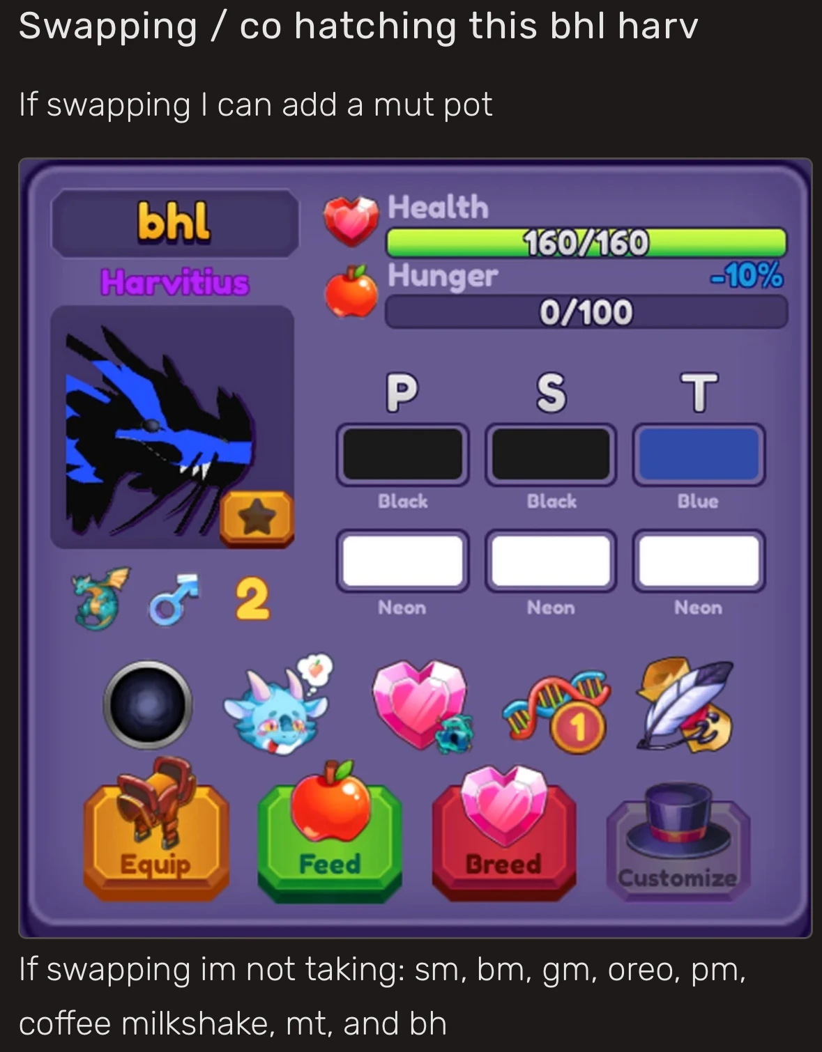 Repost - swapping themed harvs for another themed harv | Fandom