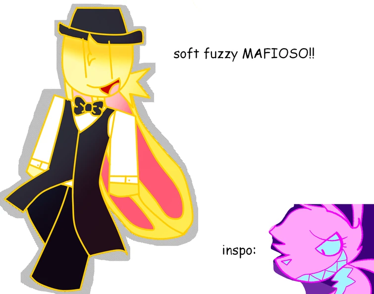 i had this idea at school to draw mafioso as the guy in that one aimkid ...