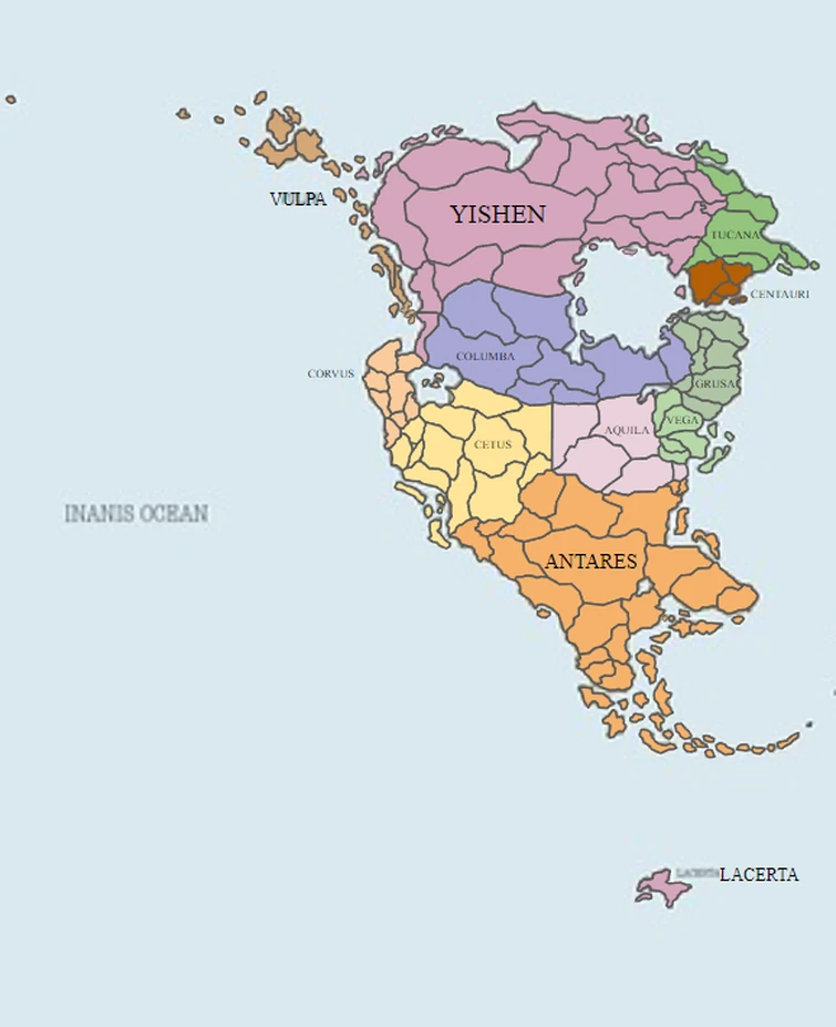 A nice major province map of Centaura | Fandom
