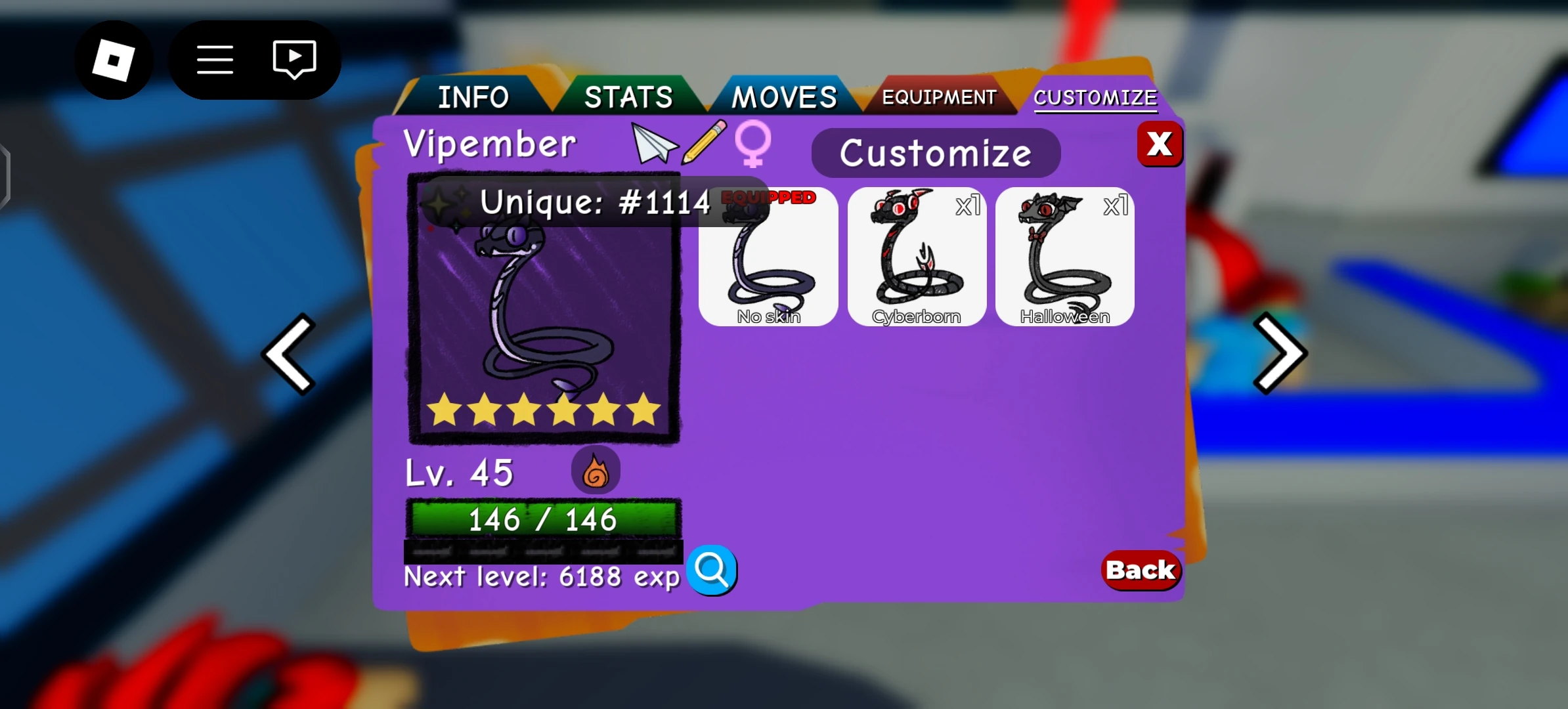 Great, now I need to make Unique Cyberborn Vipember and Skorpent ...