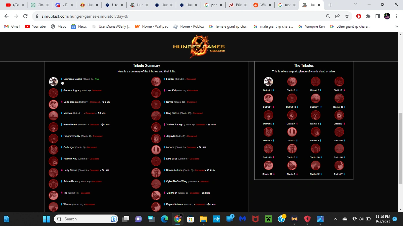 The winner! (Hunger games thing) | Fandom
