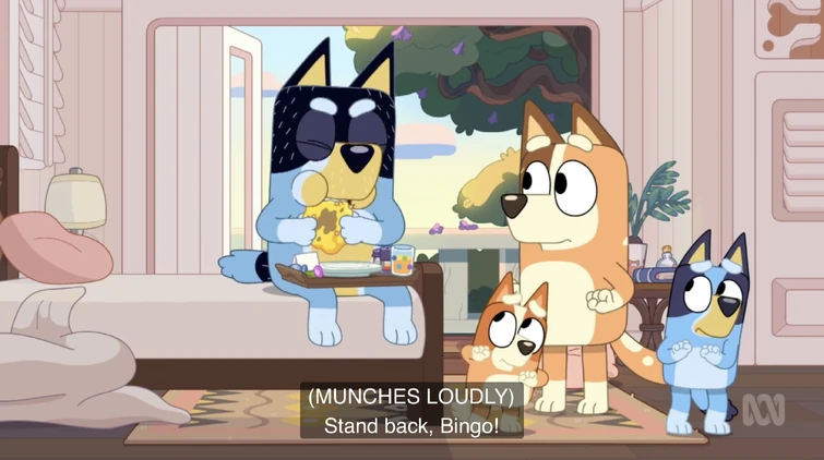 Now, Bandit Heeler wins a new Guiness World Record for finishing eating ...