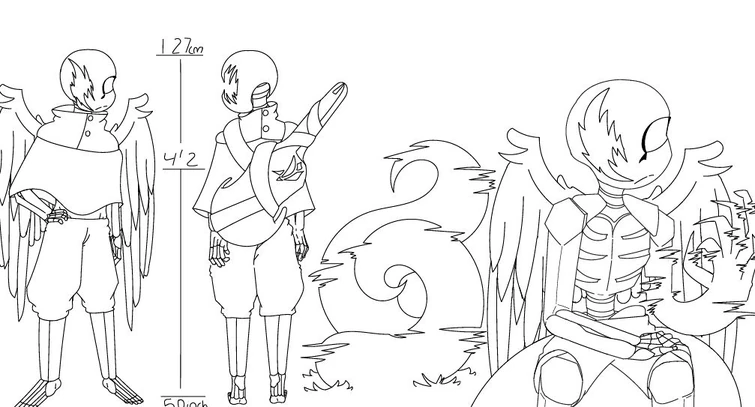 I am drawing Regret Sans reference sheet | Fandom